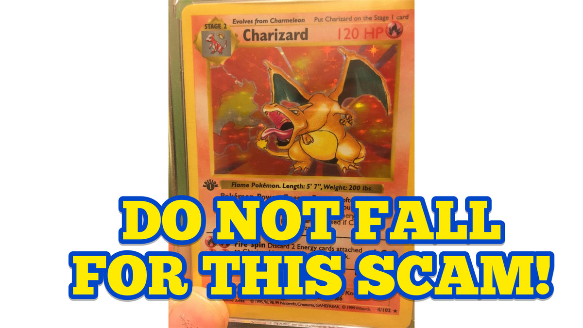 1st Edition Shadowless Charizard SCAM! - DO NOT FALL FOR THIS ...